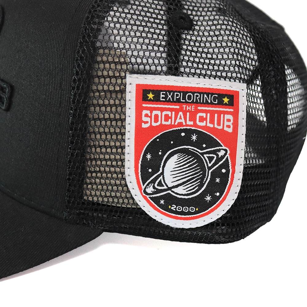 Triple Black Patch Trucker Cap - Social Club